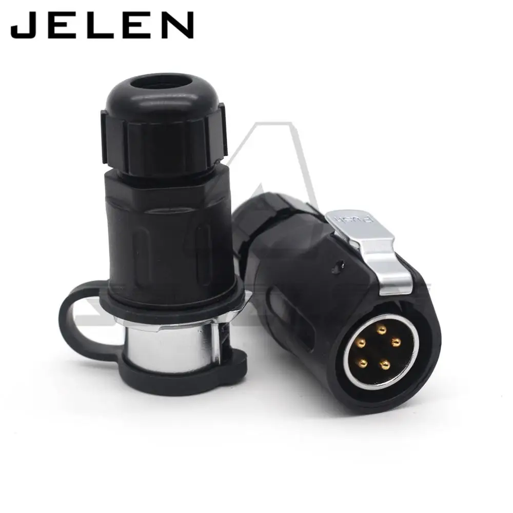 XHE20 M20 Aviation Male Wire Cable Conector 5Pin Female Cable Connector ...