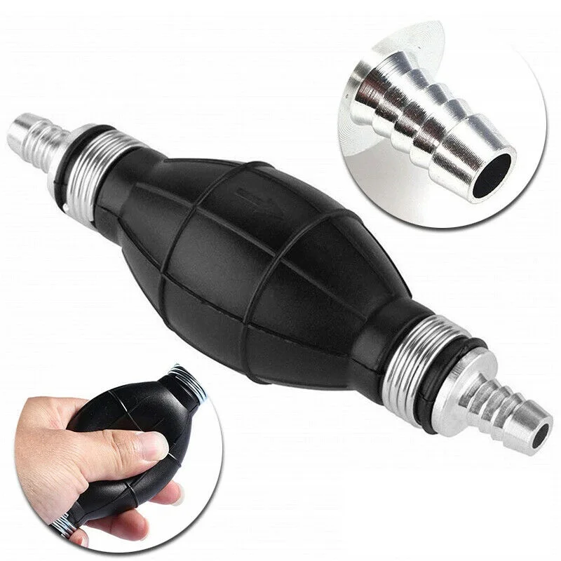 6mm Rubber Aluminum Fuel Line Pump Primer Bulb Hand Primer Gas Petrol ...