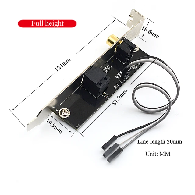CIRMECH Optical Fiber Coaxial Digital Sound Card 24BIT 192KHz SPDIF ...