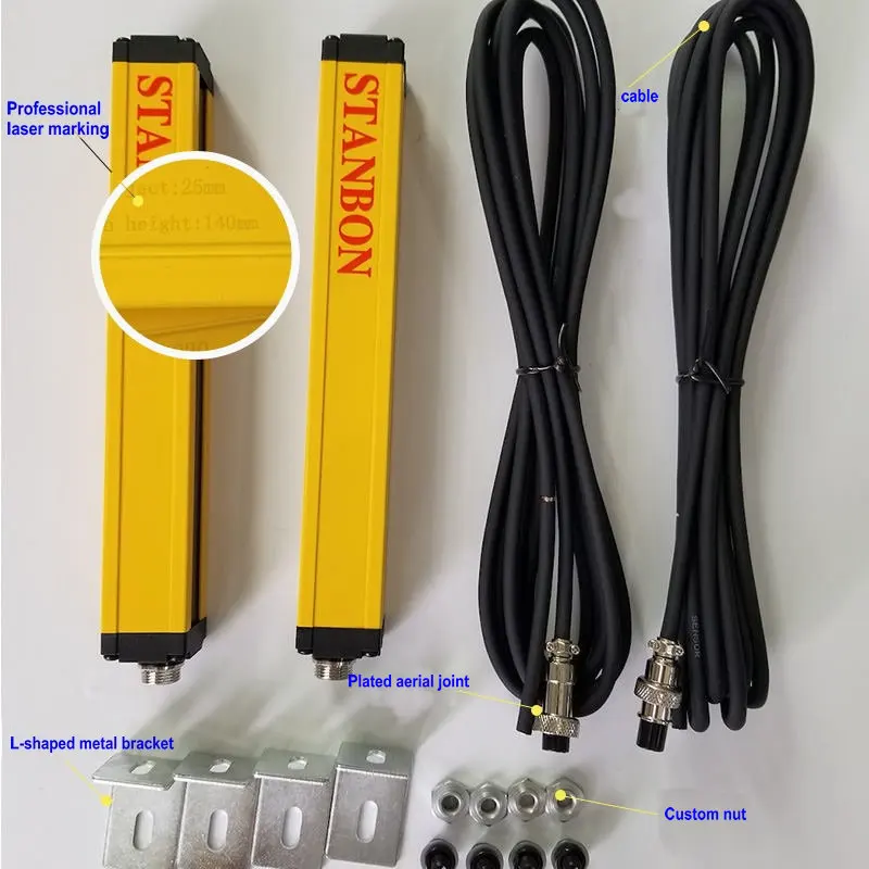 Safety Grating Sensor Universal Safety Light Curtain Infrared Radiation ...