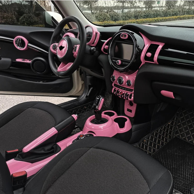 Car-Interior-Modification-Pink-Tachometer-Decorative-Shell-For-MINI ...
