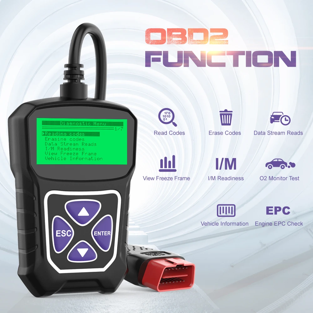 Obdprog Mt100 Obd2 Scanner Engine Analyzer Code Reader Auto Car ...