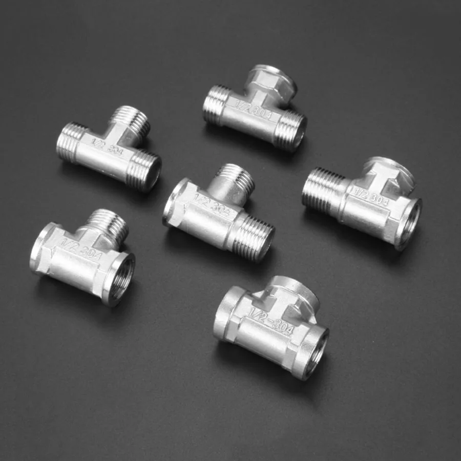 1-2-BSP-Female-Male-Thread-Stainless-Steel-Pipe-Fitting-Tee-Shape ...