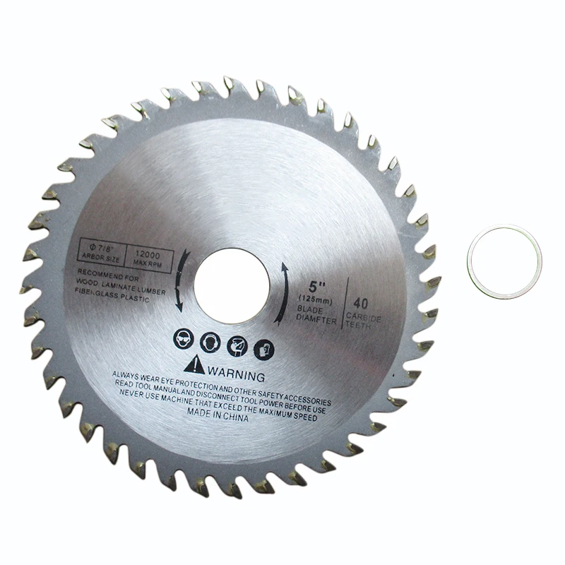 1pc 5inch 125mm 40t Wood Carving Disc Circular Saw Blade Disc Cutter ...