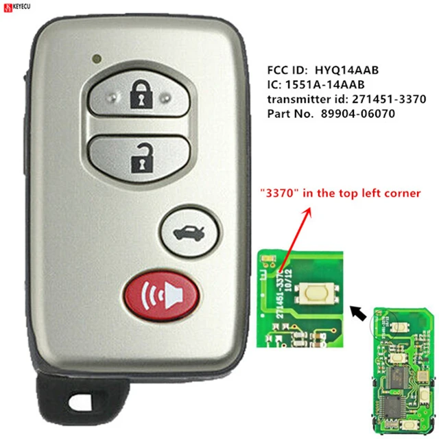 Toyota Camry Smart Key