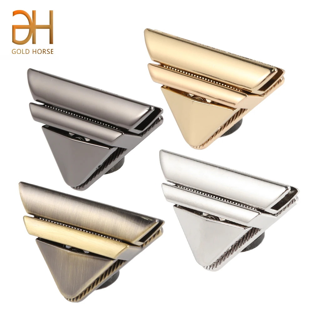 4-6CM-Metal-Triangle-Press-Lock-Twist-Lock-for-DIY-Handbag-Bag-Purse ...
