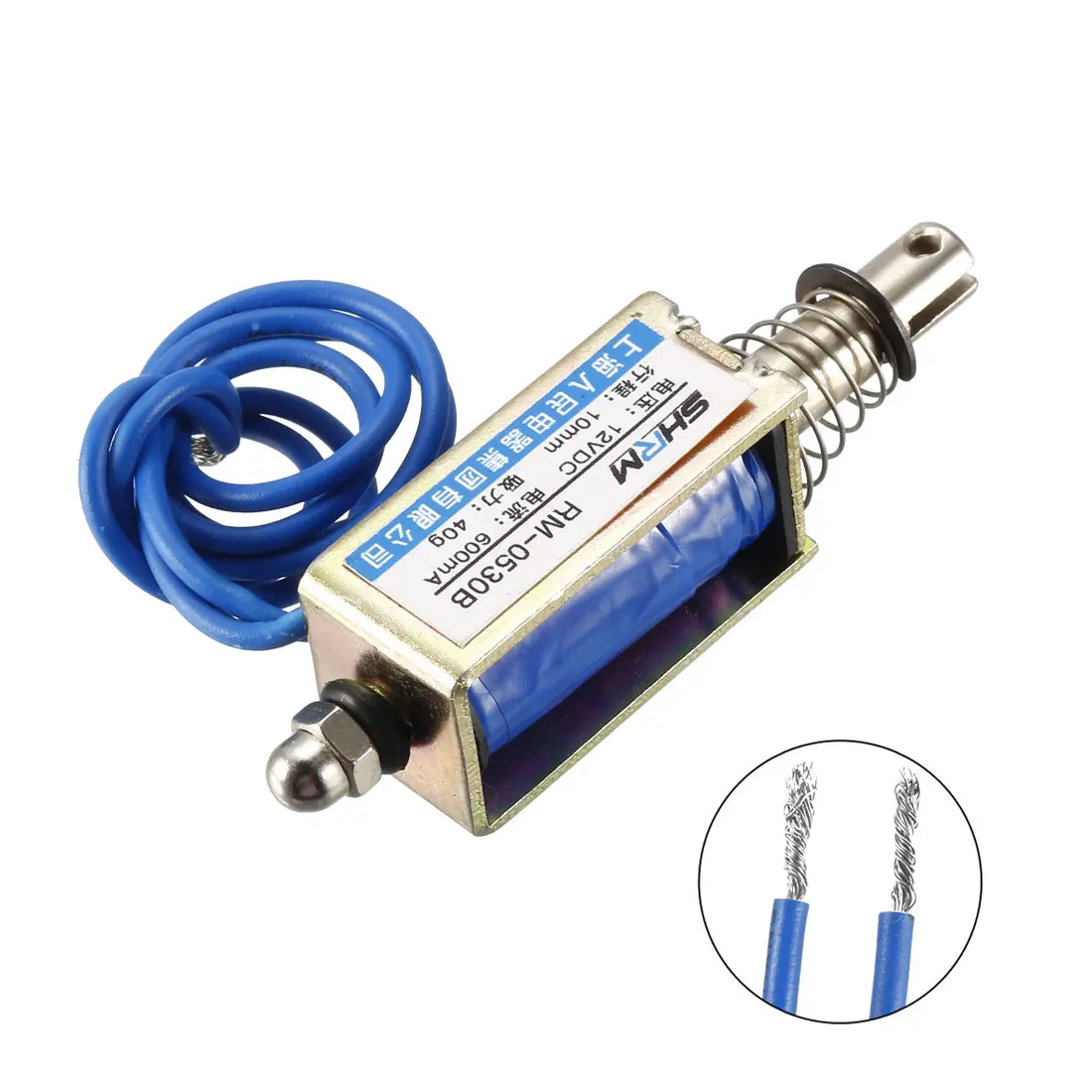 Uxcell Dc 12V 40G 10 Mm Push Pull Típus Molenoid Elektromanet, Nyitott ...