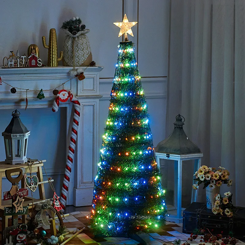 1-8m-Artificial-Christmas-Tree-Multifunctional-Remote-Control-Holiday ...