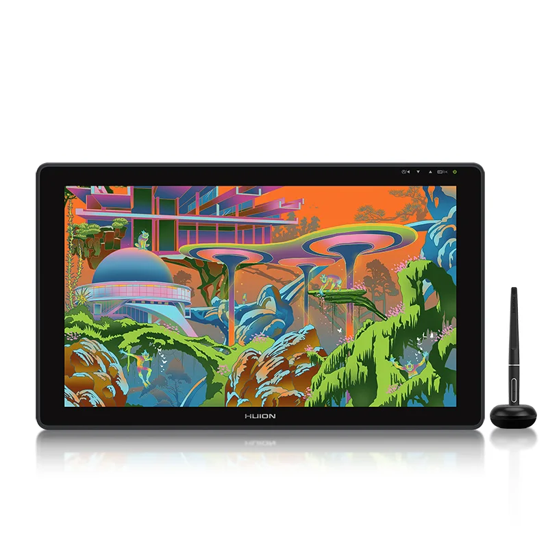 Huion kamvas 22 tablet gráfico 21.5 polegada caneta tablet monitor tela ...
