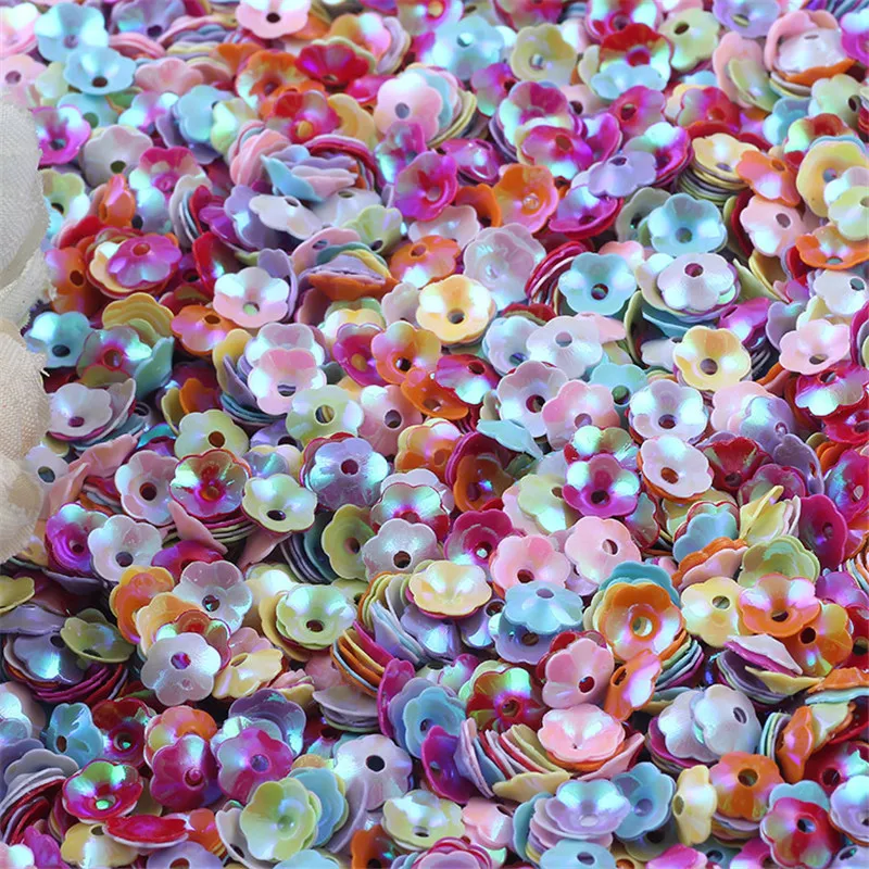 10g-6mm-Mix-Tasse-Blume-Pailletten-Lose-Pailletten-f-r-Handwerk-Glitter ...