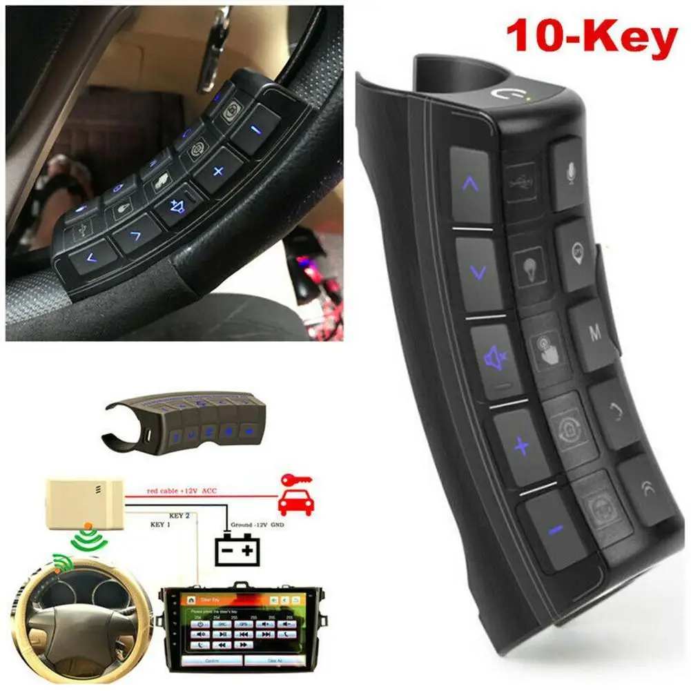 Controles remotos do carro para o botão do volante controlador ...