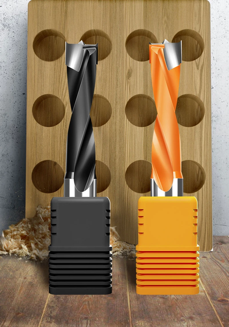 Two Flutes Woodworking Gang Drill Bits Blind Hole TCT Drilling Head ...
