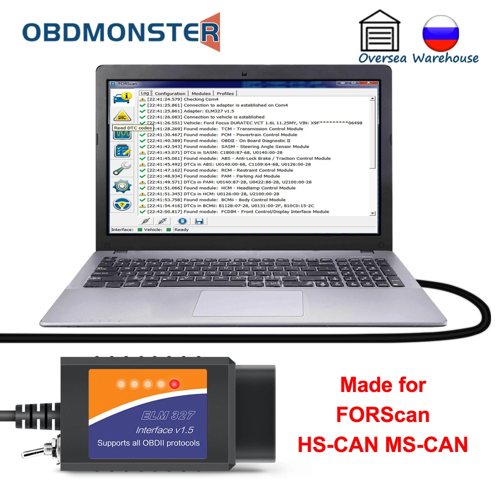 FORScan ELM327 USB V1.5 PIC18F25K80 Dành Cho Xe Mazda Ford Mô Đun Khởi ...