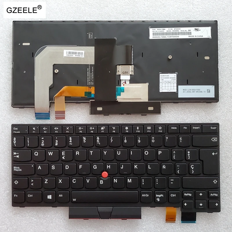 Br/sp/la Keyboard For Lenovo For Thinkpad T470 A475 T480 A485 Backlit ...