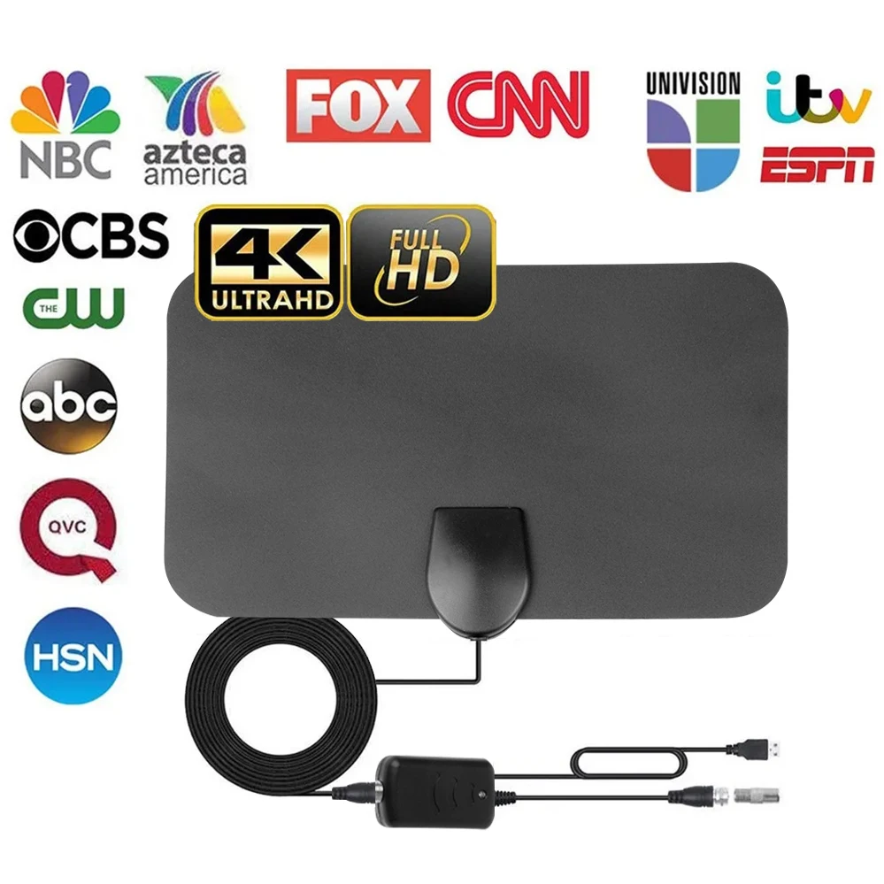 4k-8K-1080P-25DB-Digital-TV-Antenna-High-Gain-HD-TV-DTV-Box-500 ...
