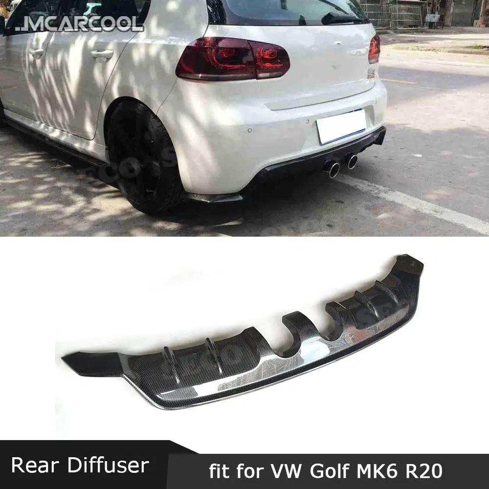 For Volkswagen VW Golf 6 VI MK6 R20 2010 2013 Rear Diffuser Lip Spoiler ...