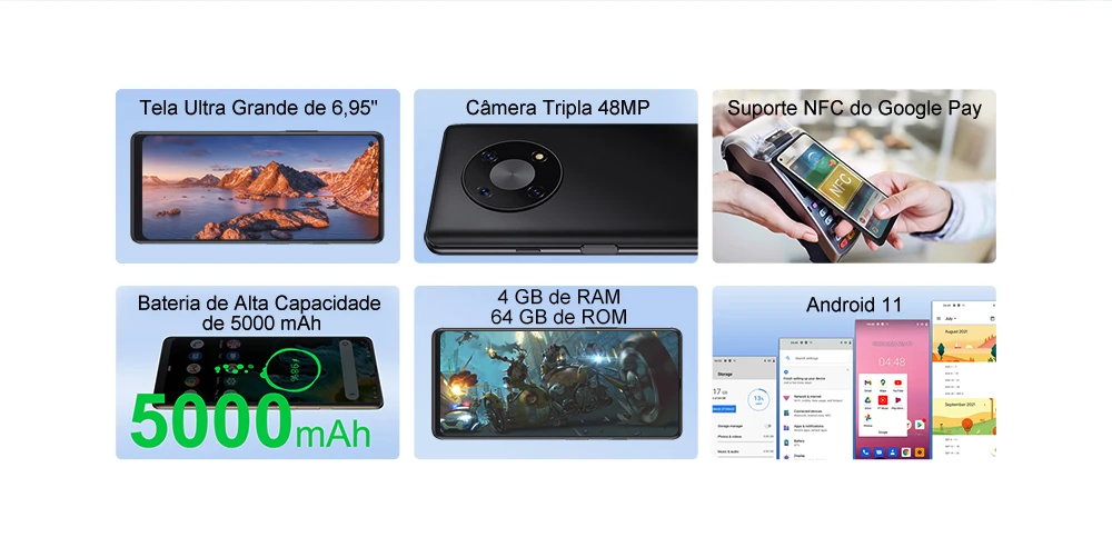 Por R$ 513: Smartphone Cubot MAX 3 4 Gb de RAM e 64 Gb de ROM | Pelando