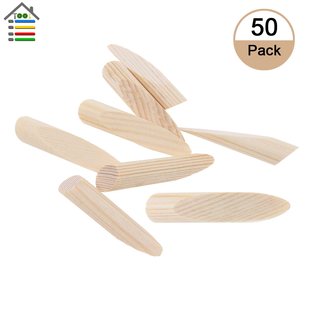50Pack-Solid-Wood-Pocket-Hole-Plugs-9-5mm-Pine-Plug-for-Pocket-Hole ...