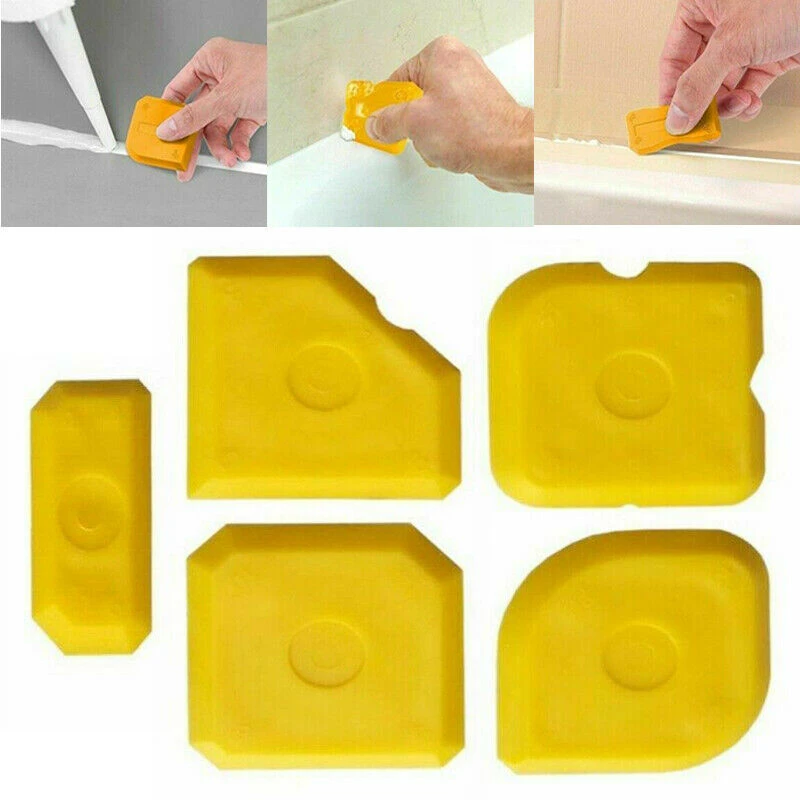 5Pcs Scraper Tool Kit Grouting Set Smoothing Trowel Grout Remover ...
