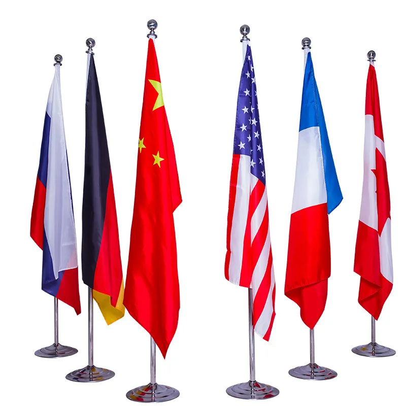 Asta-de-bandera-plateada-personalizada-de-2m-de-altura-banderas-de ...