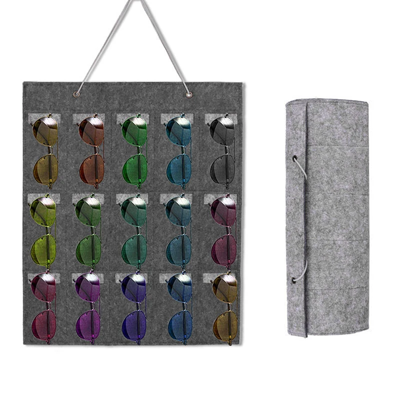 Eyeglass-Sunglasses-Organizer-Hanging-Wall-Glasses-Holder-Storage ...