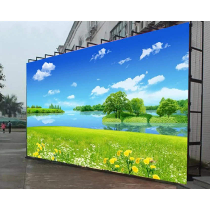 Pantalla LED grande para exteriores P8, 512x512mm, gabinete de aluminio ...