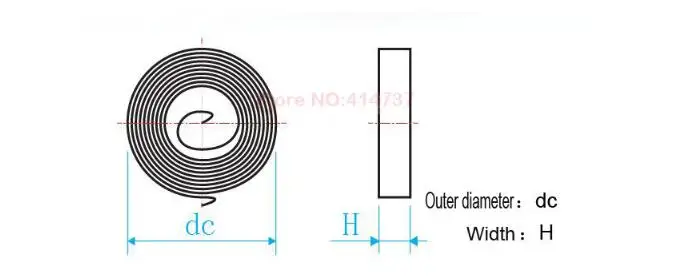Wholesale Cheap Spiral Flat Wire Coil Spring Constant Force Springs 0 ...