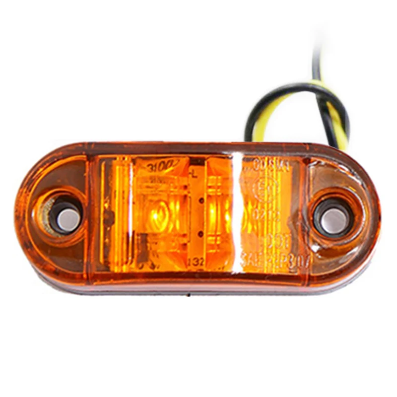 2pcs 12v Led Side Marker Lights Car External Lights Warning Tail Light ...
