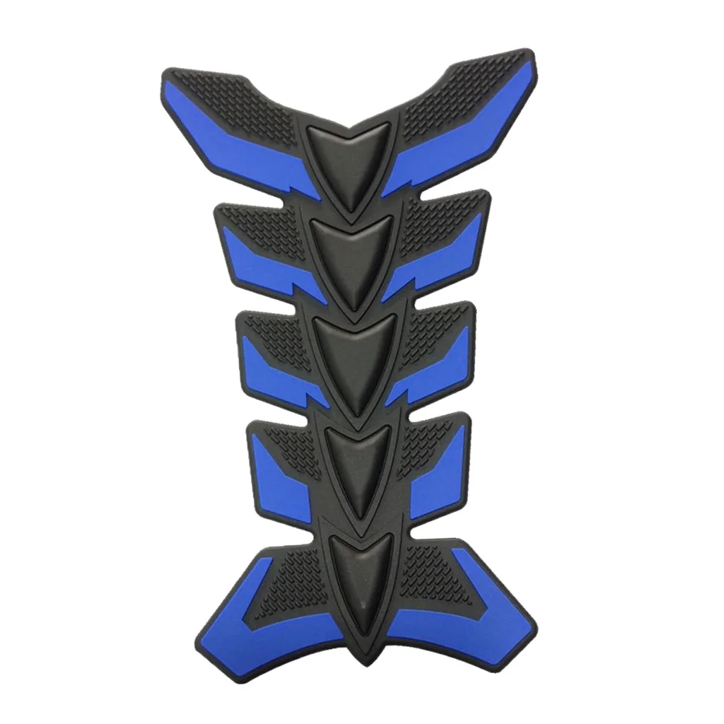 Blue3D Rubber Fishbone Motorcycle Oil Gas Tank Pad Decal Sticker Decal ...