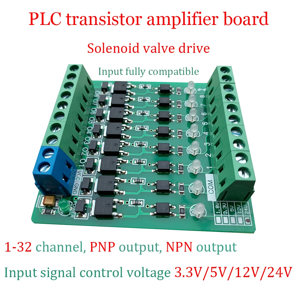 Power Amplifier Board For Plc Npn/pnp Signal To Drive Solenoid Valve ...