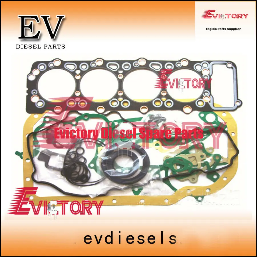 4m40-t 4m40t Complete Overhaul Full Gasket Kit With Cylinder Head ...