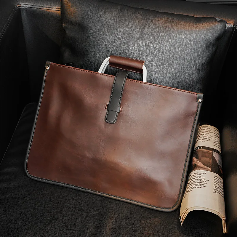 Business-Men-s-Briefcase-High-Quality-Crazy-Horse-Leather-Crossbody-Bag ...