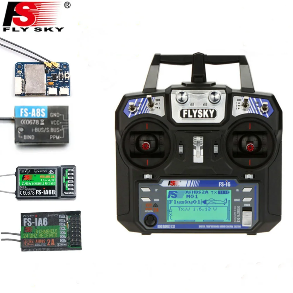 (에서 선박 us) Flysky Flysky FS i6 FS I6 2.4G 6CH AFHDS RC 송신기 컨트롤러 FS iA6 ...