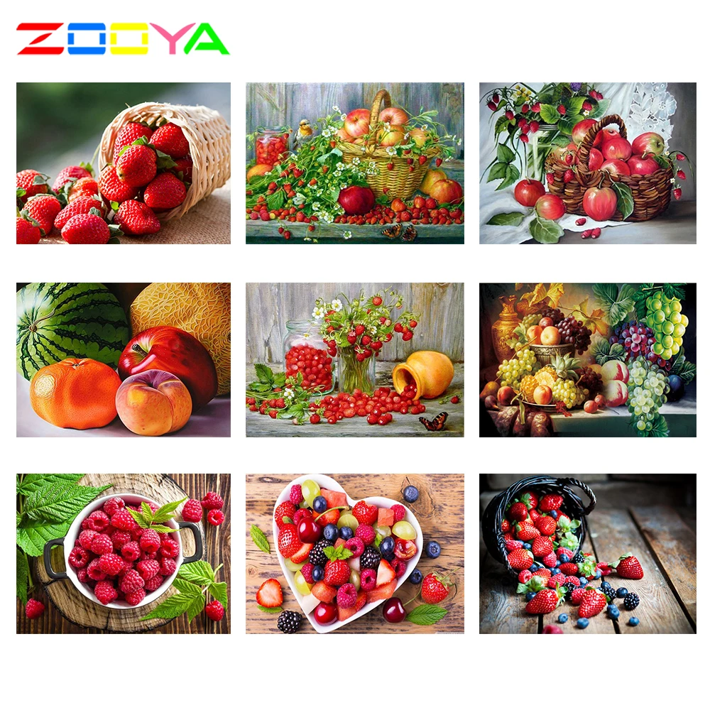 5d Diy Full Drill Diamond Embroidery Painting Fruits Diamond Painting ...