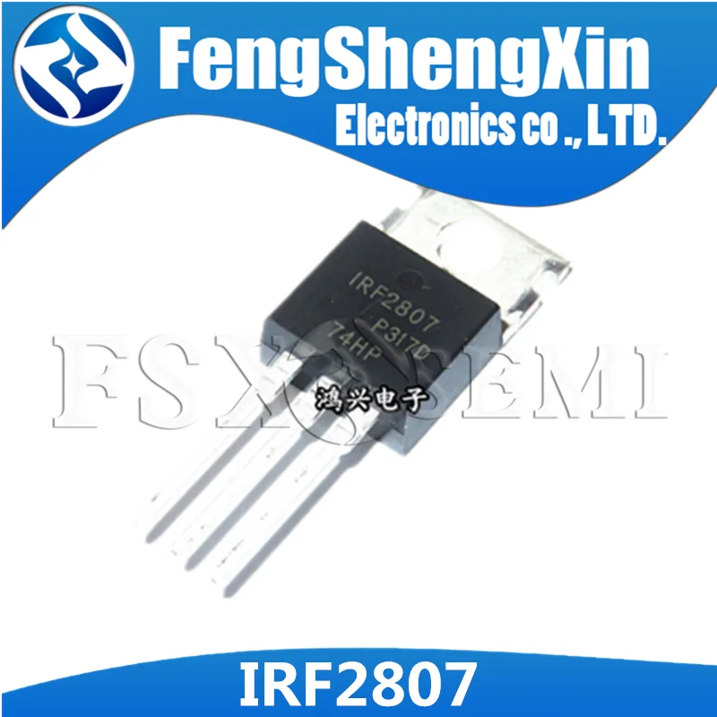 10 pçs/lote Novo IRF2807PBF IRF2807 MOSFET N 75V/82A PARA 220|mosfet n ...