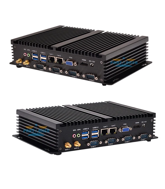 PARTAKER Powerful Mini Desktop Computer， Fanless Industrial PC， Intel Core i 5 3317 U， 8 GB RAM ...