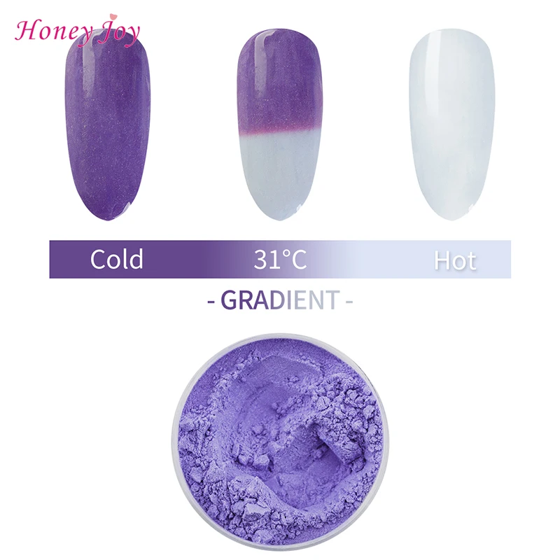 18g/28g Light Purple and White Temperature Mood Color Change Dip Powder ...