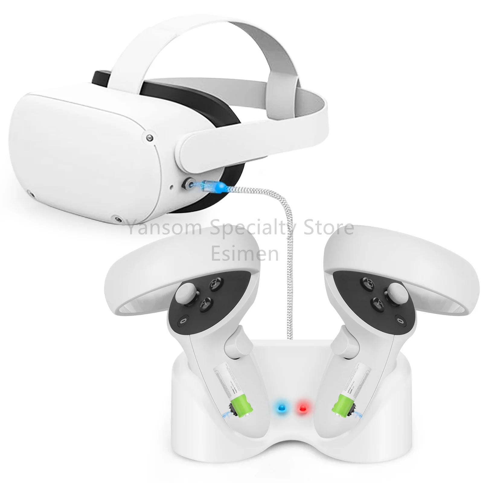 USB Magnetic Charging Base Dock Holder for Oculus Quest 2 VR Touch ...