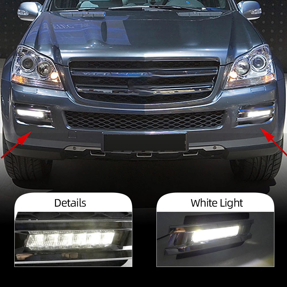 LED Daytime Running Fog Light passend für Mercedes Benz x164 gl320 ...