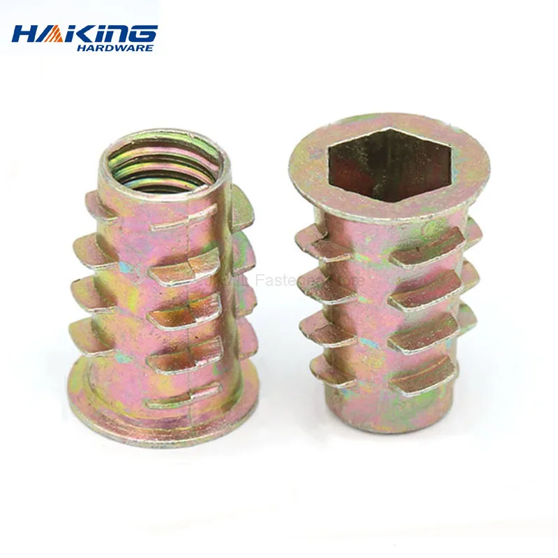 10X M4 M5 M6 M8 Metal Hexagon Hex Socket Head Embedded Insert Nut E Nut ...