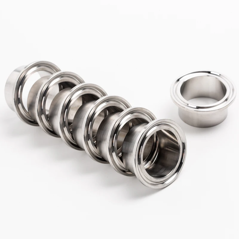 Virola de soldadura de tubería sanitaria, tipo abrazadera triple SS304 ...