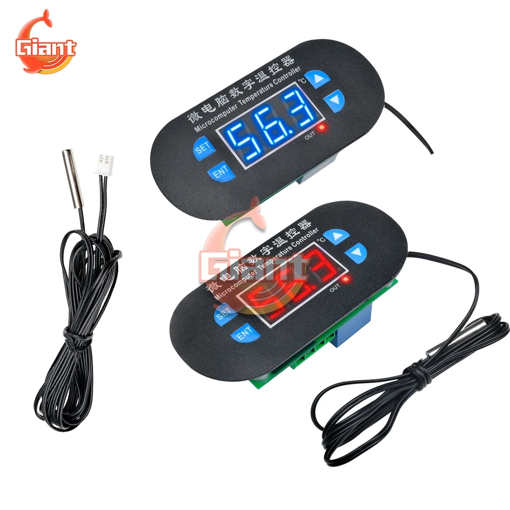 W1308-Digital-Thermostat-12V-AC-110V-220V-10A-Temperature-Controller ...