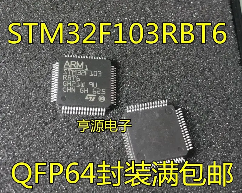 5~10pcslot STM32F103 STM32F103RBT6 main single chip microcomputer new original hot sale QFP64 ...