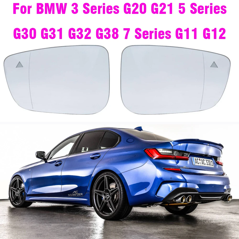 Heated-Blind-Spot-Warning-Wing-Rear-Mirror-Glass-For-BMW-3-Series-G20 ...