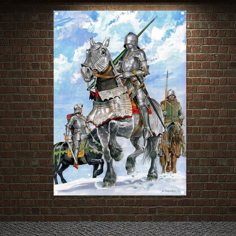 Knights Templar Battle Flag Banners Ancient Art of War Medieval ...