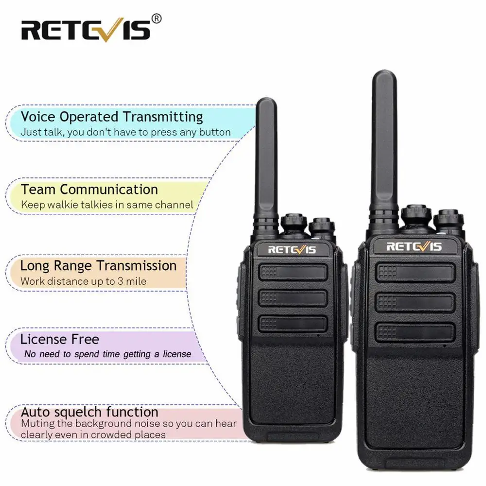 Video Games: 2pcs Retevis RT28 Walkie Talkie 2W CTCSS DCS VOX UHF ...