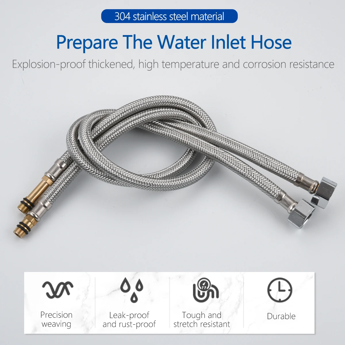 Hose Pipe Connector Kitchen Mixer Tap | 304 Stainless Steel Faucet ...