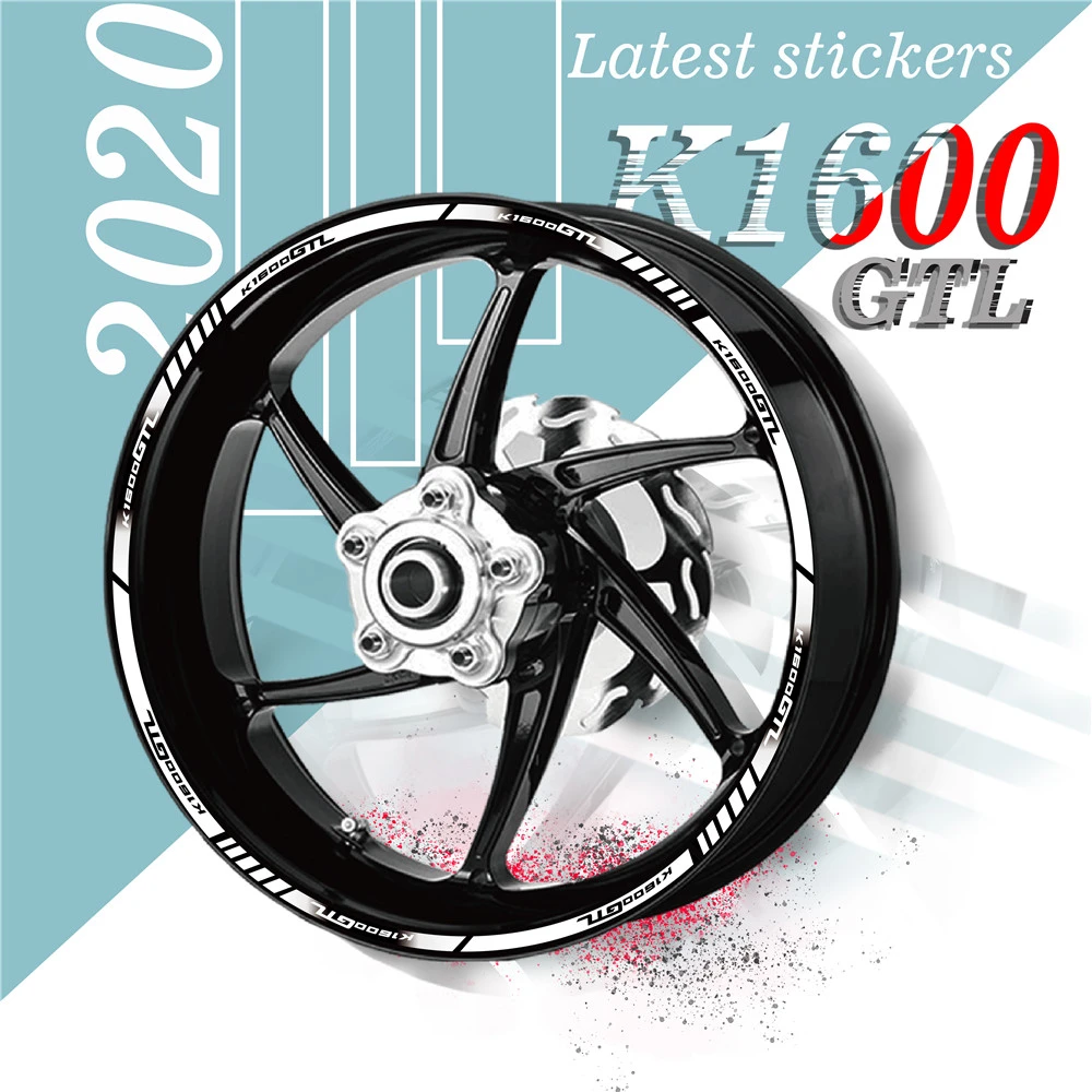 New Motorcycle Inner Wheel Stickers Rim Reflective Decoration Decals ...