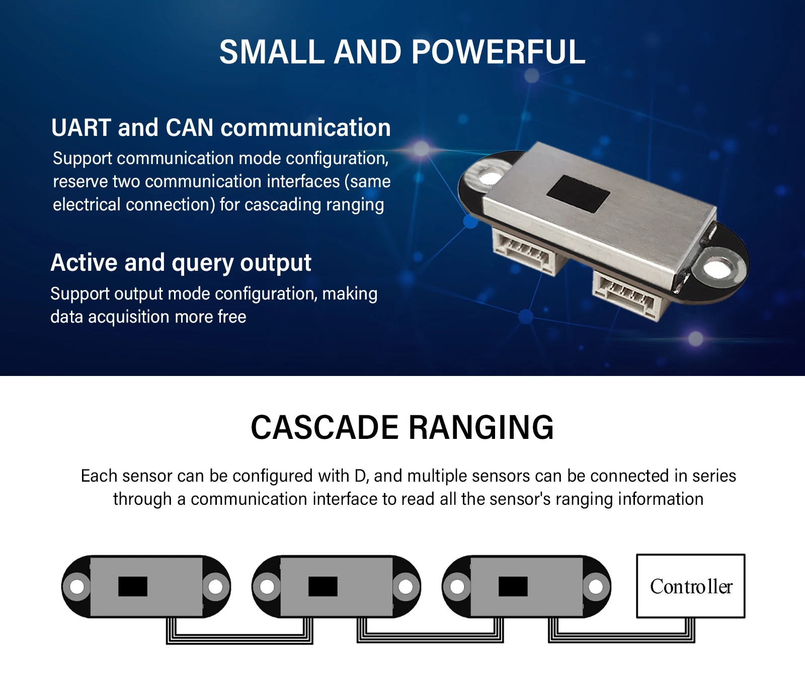 Nooploop TOFSense - 0.1-8m, FOV 27°, TOF, Single Point ,UART,IIC, CAN ...