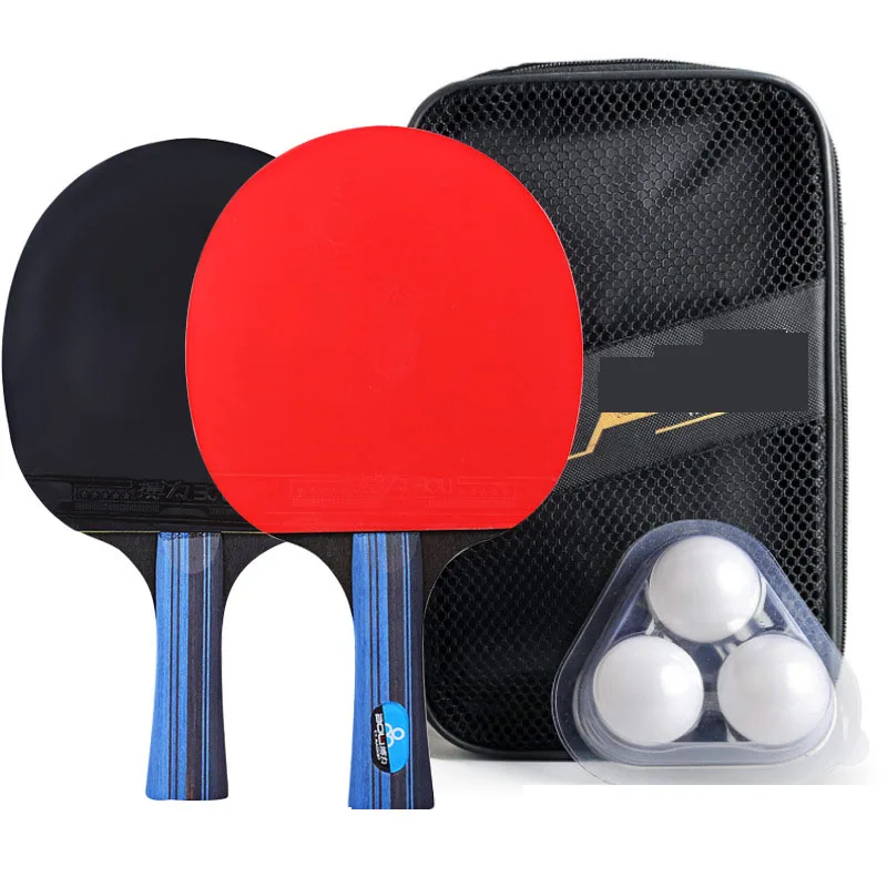 Raqueta de tenis de mesa, mango largo de goma, mango corto, Control de ...